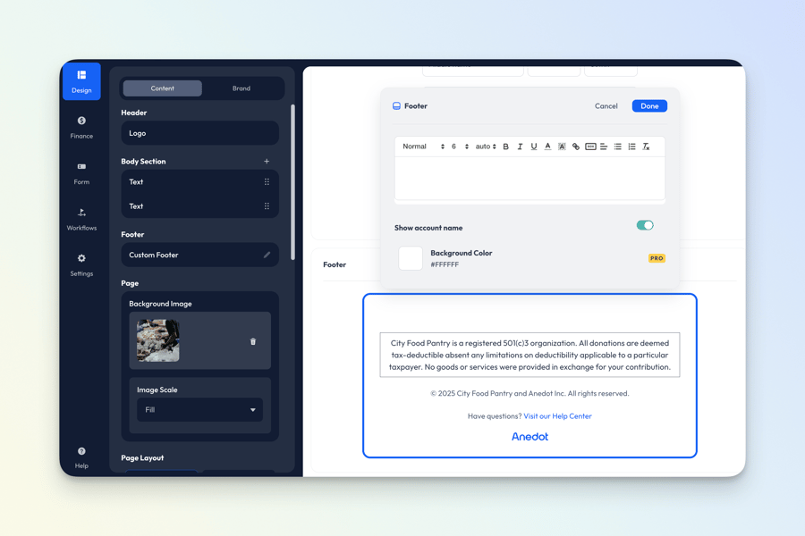 Donation Page Builder